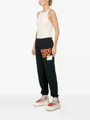 FREECITY Logo Print Track Pants