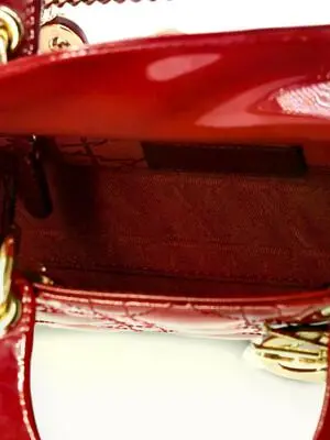Dior Lady Chain Bag - Red