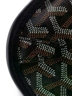 Goyard Coursier Messenger Bag In Coated Canvas And Leather - Black