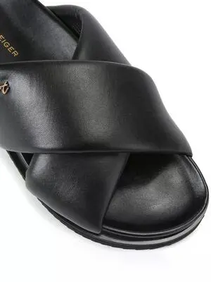Kurt Geiger Baron Cutout Slide Sandals - Black