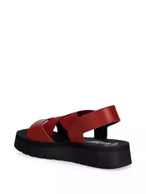 Fly London Crossover Strap Flatform Sandals