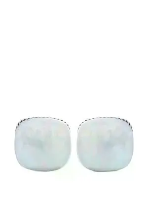 David Yurman Streamline Mother Of Pearl Cufflinks - Silver