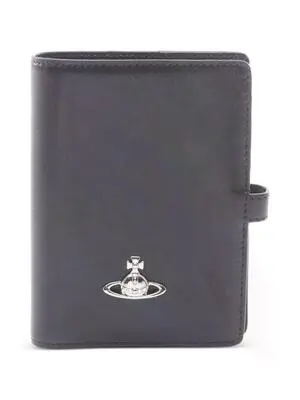 VIVIENNE WESTWOOD 2020s Orb Plaque Passport Case - Black