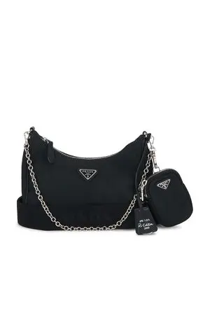 Prada Re-edition 2005 Re-nylon Shoulder Bag - Black