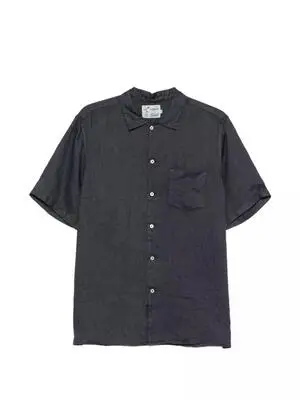 MC2 SAINT BARTH Linen Chest-pocket Shirt - Blue