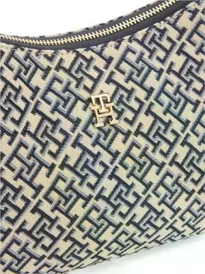 Tommy Hilfiger Monogram Logo Plaque Shoulder Bag