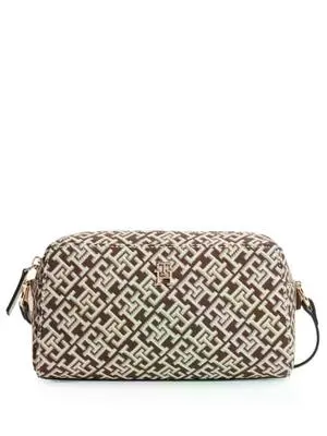 Tommy Hilfiger Monogram Pattern Shoulder Bag - Brown