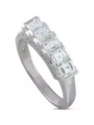 LB EXCLUSIVE Platinum Square-cut Diamond Ring