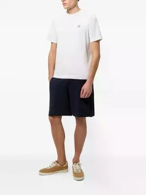 Missoni Cotton Fleece Shorts With Knit Inserts