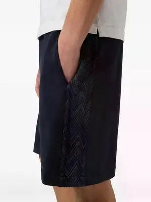 Missoni Cotton Fleece Shorts With Knit Inserts