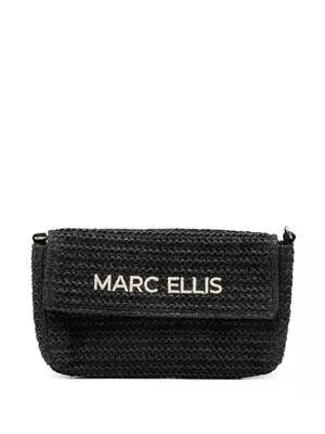 MARC ELLIS Woven Cross Body Bag - Black