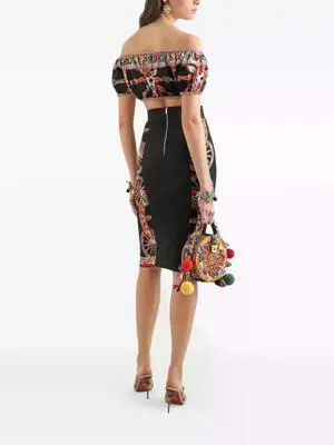 Dolce & Gabbana Carretto-print Poplin Top