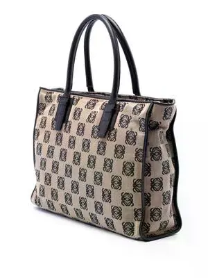 Loewe Anagram Canvas Repeat Tote Bag