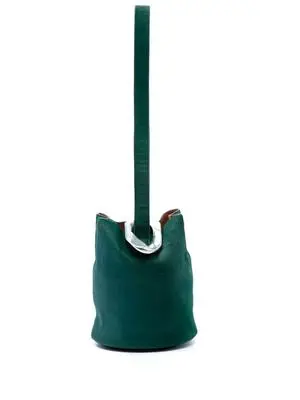 Bottega Veneta Small Pony Hair Drop Bucket Bag - Green