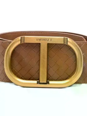 TWINSET Woven Oval-buckle Belt