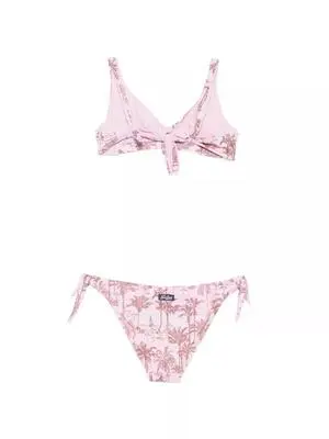 MC2 SAINT BARTH Yali Palm-tree Print Bikini - Pink