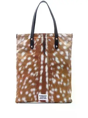 Burberry Pony Hair Tote Bag - Brown