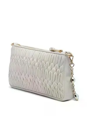 Miu Miu Matelassé Nappa Crystal Chain Satchel