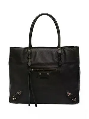 Balenciaga Calfskin Papier A6 Tote Bag - Black