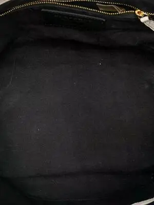 Burberry Small Leather And House Check Canvas Canterbury Tote Bag
