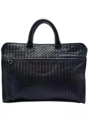 Bottega Veneta 2011 Nappa Intrecciato Business Bag - Black