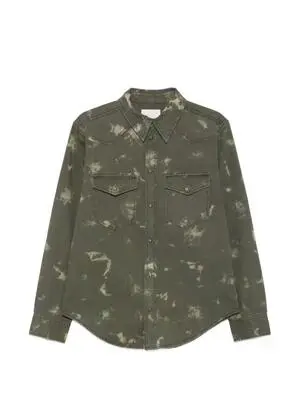 MARANT Curved-hem Shirt - Green