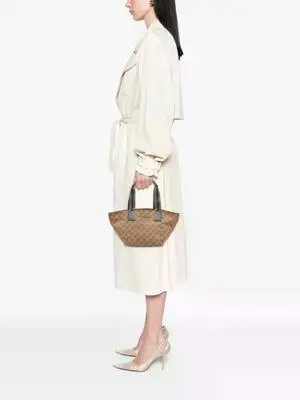 Gucci Gg Canvas Web Tote Bag - Neutrals