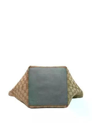Gucci Gg Canvas Web Tote Bag