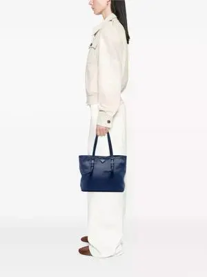 Prada Saffiano Soft Shopping Tote Bag - Blue