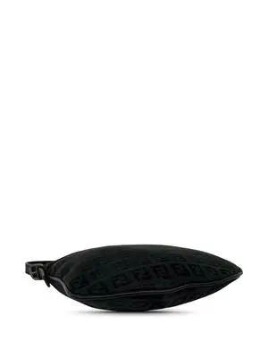 Fendi Zucchino Canvas Oyster Shoulder Bag