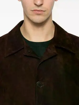 SALVATORE SANTORO Suede Button-up Jacket