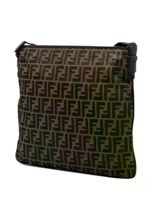 Fendi Zucca Canvas Crossbody Bag - Brown