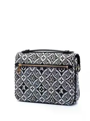LOUIS VUITTON Monogram Jacquard Since 1854 Pochette Metis Satchel - Black