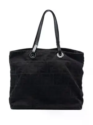 Fendi Zucca Canvas Tote Bag - Black