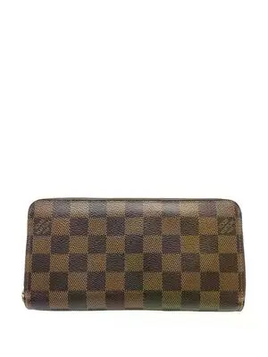 LOUIS VUITTON 2018 Damier Ebene Zippy Wallet Long Wallets - Brown