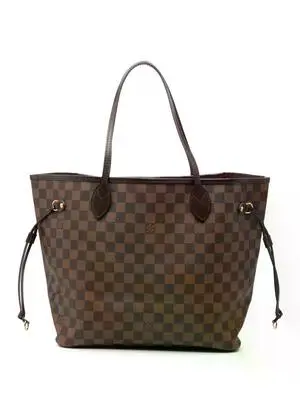 LOUIS VUITTON Damier Ebene Neverfull Mm Tote Bag - Brown