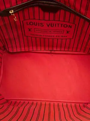 LOUIS VUITTON Damier Ebene Neverfull Mm Tote Bag