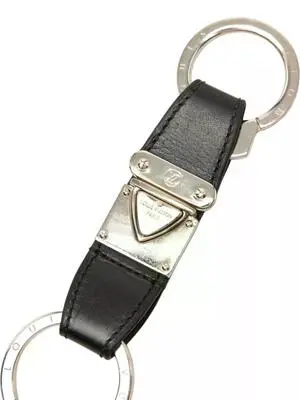 LOUIS VUITTON Leather Valet Ring Keychain