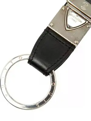 LOUIS VUITTON Leather Valet Ring Keychain