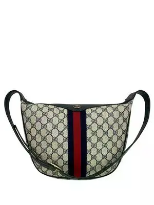 Gucci Gg Supreme Web Crossbody Bag - Neutrals