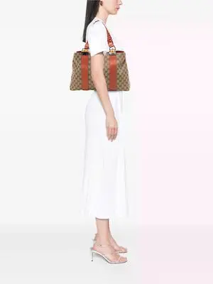 Gucci Gg Canvas Bamboo Libeccio Tote Bag