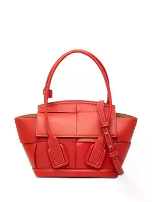 Bottega Veneta Mini Leather Arco Tote Satchel - Red
