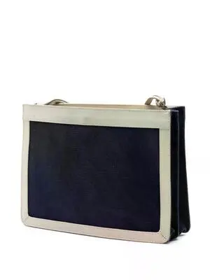 Balenciaga Navy Canvas Pochette M Crossbody Bag