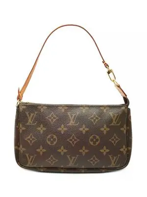 LOUIS VUITTON Monogram Pochette Accessories Shoulder Bag - Brown