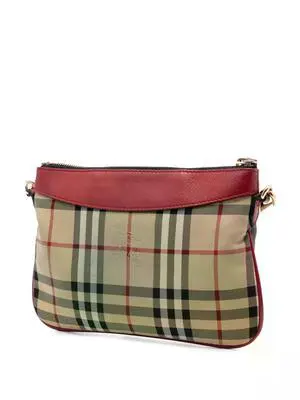Burberry Haymarket Check Nylon Peyton Crossbody Bag - Neutrals