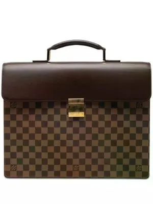 LOUIS VUITTON Damier Ebene Altona Pm Business Bag - Brown