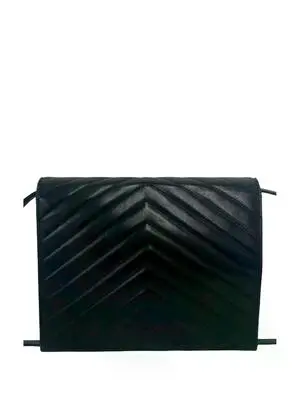 Saint Laurent 20th Century Chevron Leather Crossbody Bag