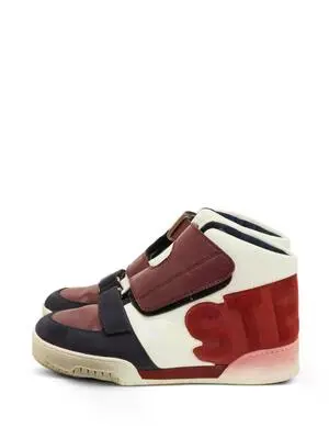 Stella McCartney Touch-strap High-top Sneakers - Red