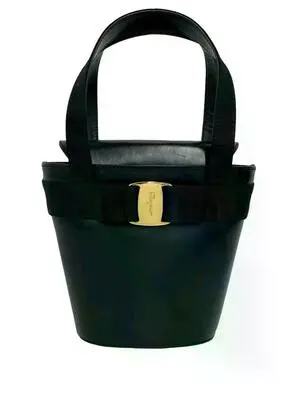 FERRAGAMO Vara Bow Bucket Bag - Black