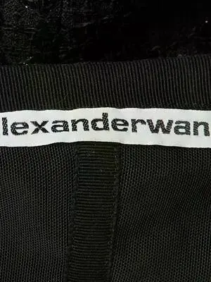 ALEXANDER WANG Chain-strap Textured Mini Dress